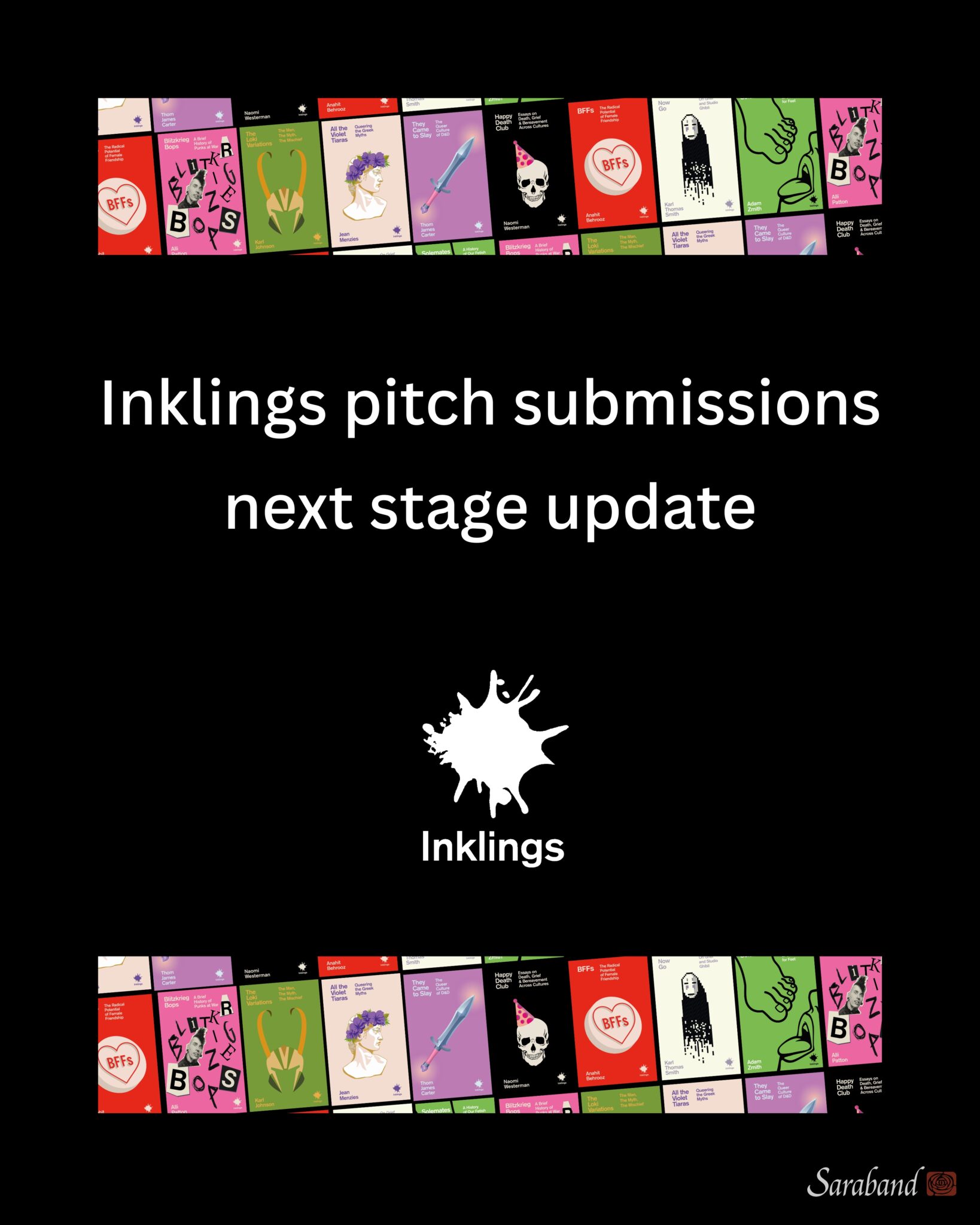 Inklings pitch submissions - next stage update - Saraband